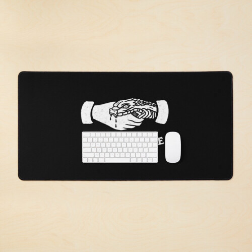 Desk Mat Trust No One Snake Bite Shake Large Gaming Mouse Pad 35x16 ...