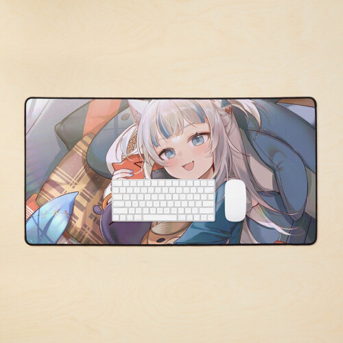 Desk Mat Gawr Gura Large Gaming Mouse Pad 35x16 inch on OnBuy
