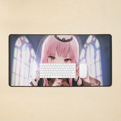 Desk Mat Mori Calliope Hololive Vtuber / Virtual YouTuber Shhhh Large ...