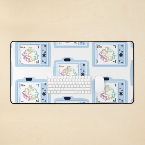 Desk Mat Caution! Filming Mechanical Switches Large Gaming Mouse Pad ...