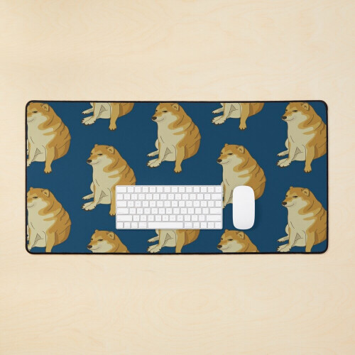 Desk Mat Cheems Large Gaming Mouse Pad 35x16 Inch On Onbuy