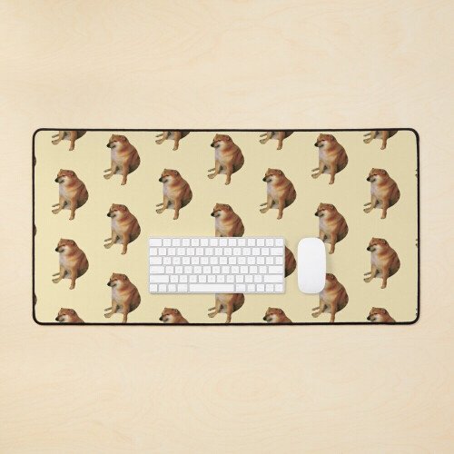 Desk Mat Cheems Doge Large Gaming Mouse Pad 35x16 inch on OnBuy