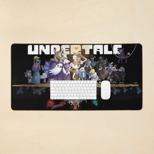 Desk Mat Undertale Characters Wallpaper Large Gaming Mouse Pad 35x16 ...
