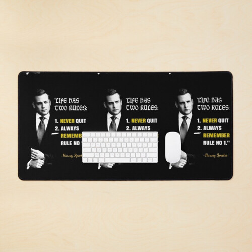 Desk Mat Harvey Specter Quotes Large Gaming Mouse Pad 35x16 Inch On Onbuy