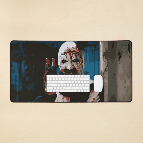 Desk Mat Art The Clown - Terrifier Large Gaming Mouse Pad 35x16 inch on ...