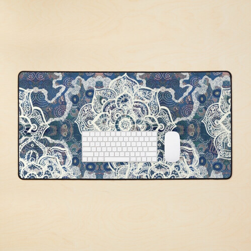 Desk Mat Australian Aboriginal art/ Mandala deco Large Gaming Mouse Pad ...