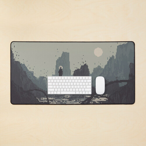 Desk Mat Pixel Art Landscape 001 Large Gaming Mouse Pad 35x16 inch on OnBuy