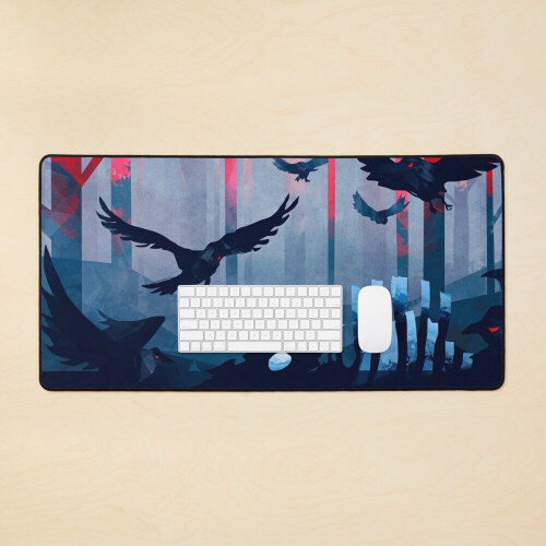 Desk Mat Blue Stone Landscape Large Gaming Mouse Pad 35x16 Inch On Onbuy