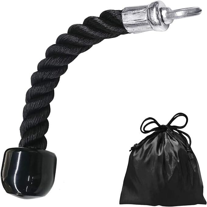 Heavy Duty Triceps Rope - 14 Inch Pull Down Nylon Rope Cable Machine ...