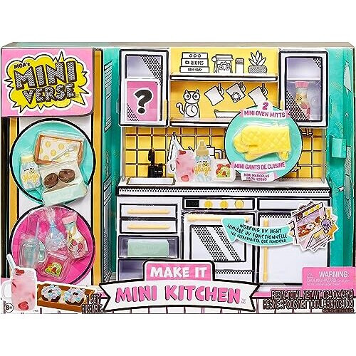 MGA's Miniverse Make It Mini Kitchen - DIY Kitchen Playset with UV ...