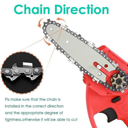 Cordless Electric Chainsaw Saw Chain For Wood Cutting Tree Branches ...