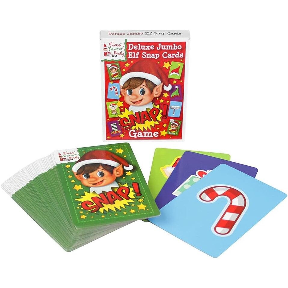 Summerlee Jumbo Snap Cards Extra Large Pack of 52 Naughty Little Xmas ...