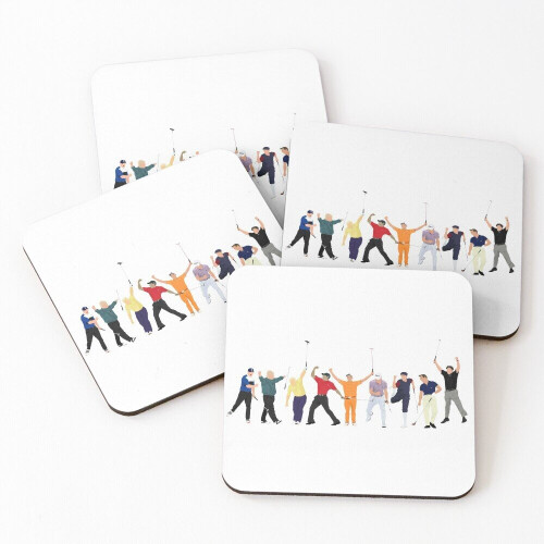 Leather Coasters Golf Legends, Brooks Koepka, John Daly Jack Nicklaus ...