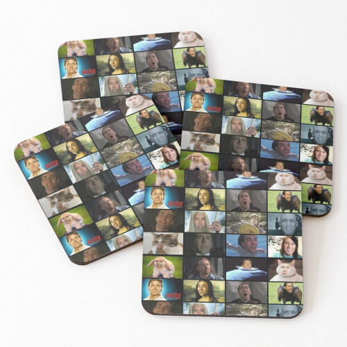 Leather Coasters Nicolas Cage Rage Memes Set of 4 / 4 x 4 inch on OnBuy