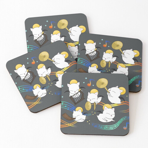 Leather Coasters The Primogs Set of 4 / 4 x 4 inch on OnBuy