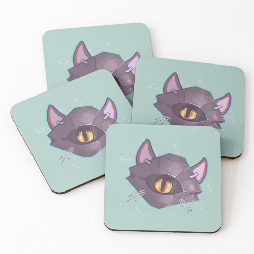 Leather Coasters Destiny 2 Ghost fan art Set of 4 / 4 x 4 inch on OnBuy