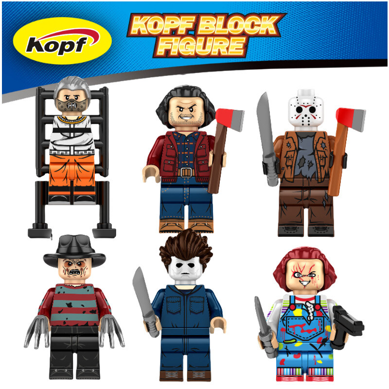 Childs Play Chucky Jason Voorhees Minifigures Building Blocks Diy Toys ...