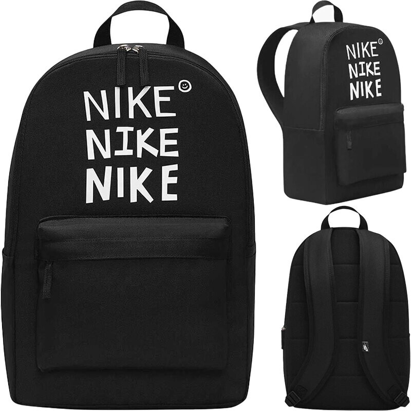 Nike Heritage Backpack Sports Gym School Rucksack Unisex Bag Black ...