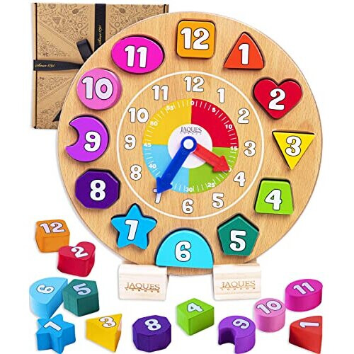 Jaques of London Teaching Clock | Montessori Toys for 1 year old ... Jaques of London Teaching Clock | Montessori Toys for 1 year old ...