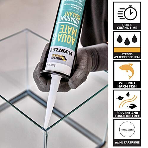 Everbuild Everflex Aqua Mate Aquarium Silicone Sealant, Transparent ...