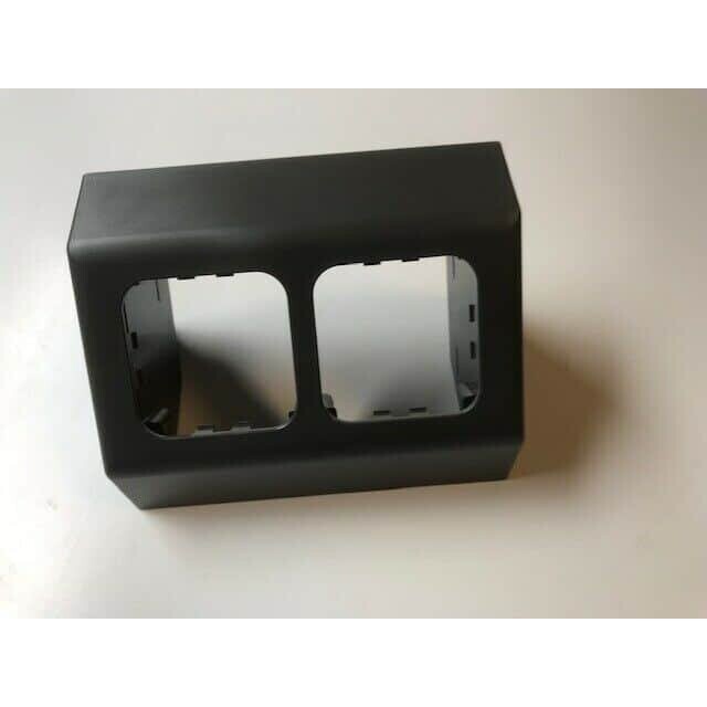 C-Line - 2 Way Angled Socket Box - Dark Grey - PO284 on OnBuy