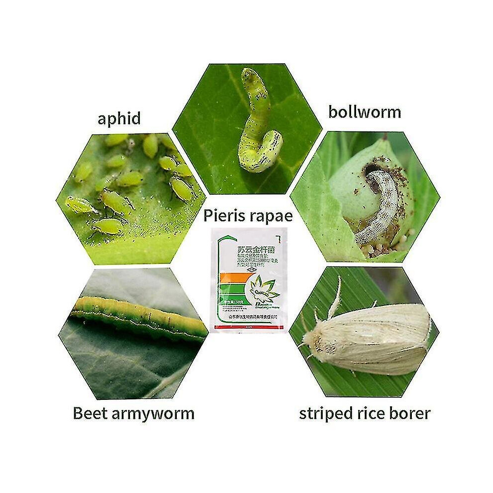 3packs 50g Bacillus Thuringiensis Vegetable Fruit Tree Biopesticide ...