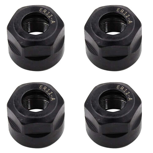 4pcs Er11-a Type M14 Thread Collet Clamping Hex Nuts, For Cnc Milling ...