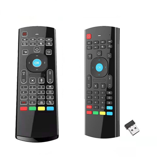 Mx3 Mini Wireless Keyboard Air Mouse Mx3 Pro Backlit Smart Voice Remote ...