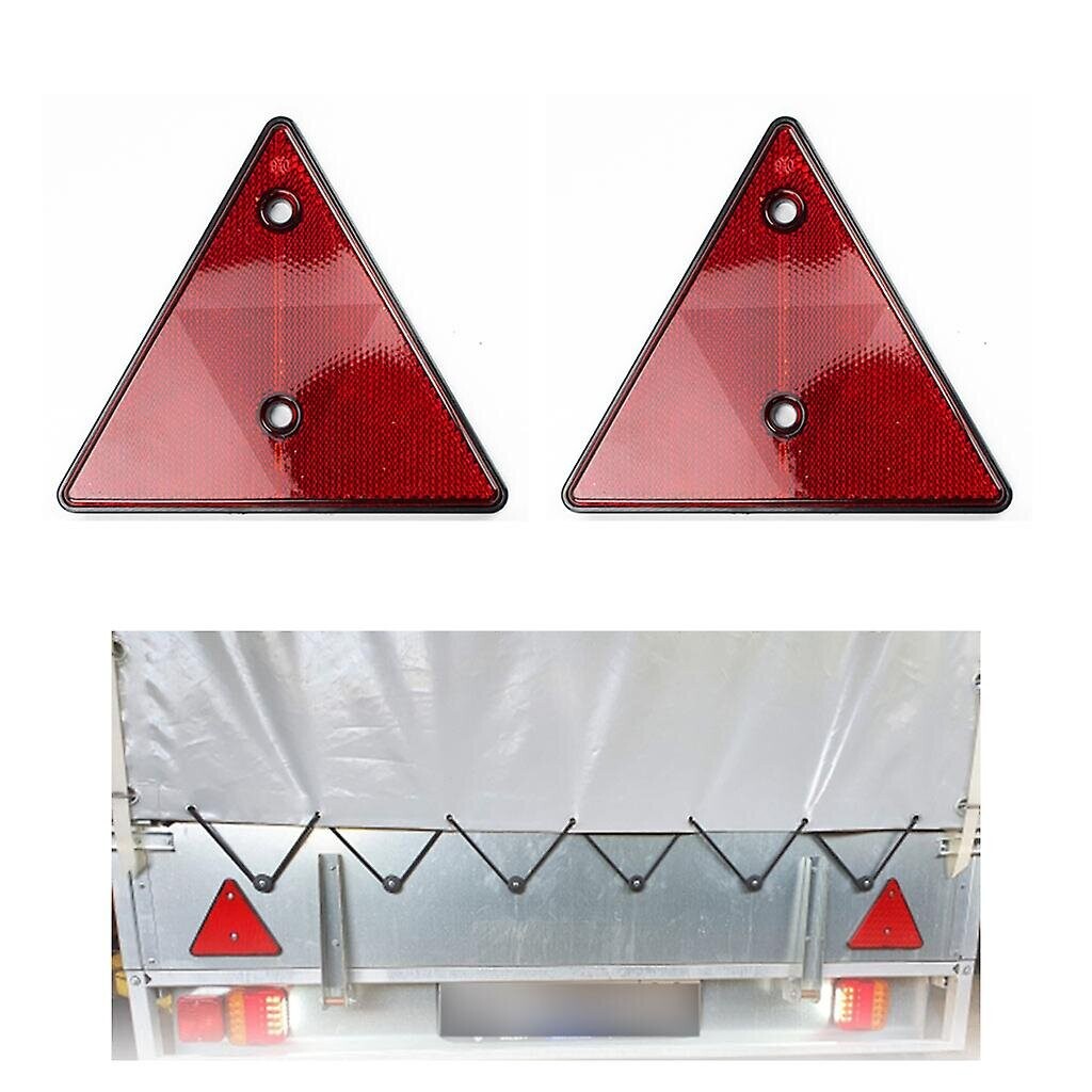 Reflective Trailer Triangular Reflectors Warning Signs For Heavy ...