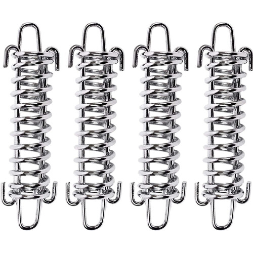 4 Pieces Tent Spring Buckles Steel Spring Awning Tent Heavy Duty Rope ...