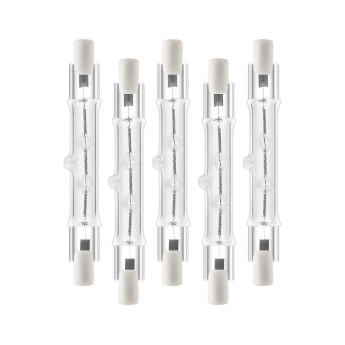 5 Pack R7s 118mm 300w 230v,r7s Halogen Linear Light Bulb, Dimmable ...