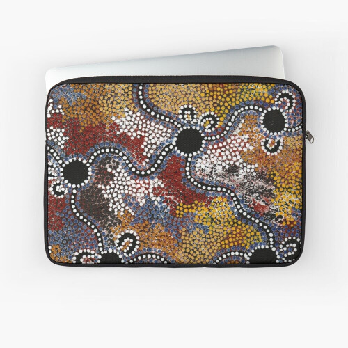 Laptop Sleeve Authentic Aboriginal Art - Travels 10 12 13 15 17 Inch ...