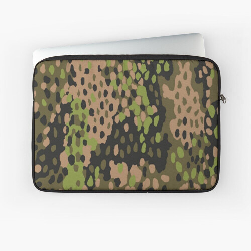 Laptop Sleeve WW2 SS Erbsentarn camo 10 12 13 15 17 Inch Case Notebook ...