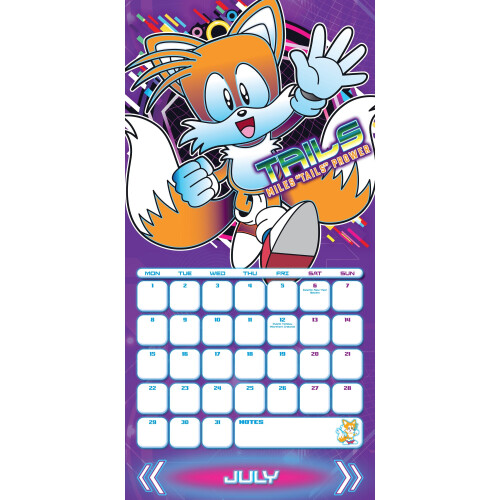 SONIC THE HEDGEHOG SQUARE CALENDAR on OnBuy
