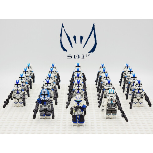 23pcs Star Wars 501st Captain Rex Jesse Echo Clone Troopers Army Set ...