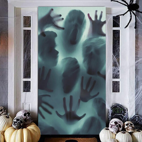 Halloween Horror Window Stickers,Removable Spooky Scary Ghost ...