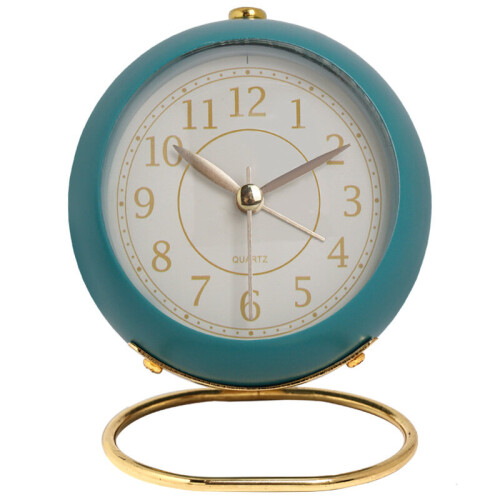 Analog Alarm Clocks,Retro Backlight Cute Simple Design Small Desk Clock ...