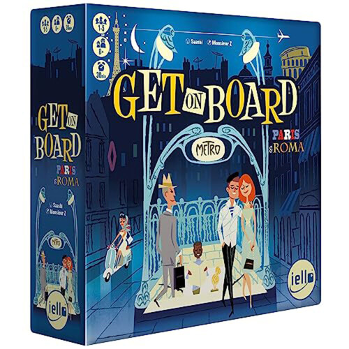 IELLO: Get On Board: Paris & Rom - Ett Klurigt Flip & Write Brädspel ...