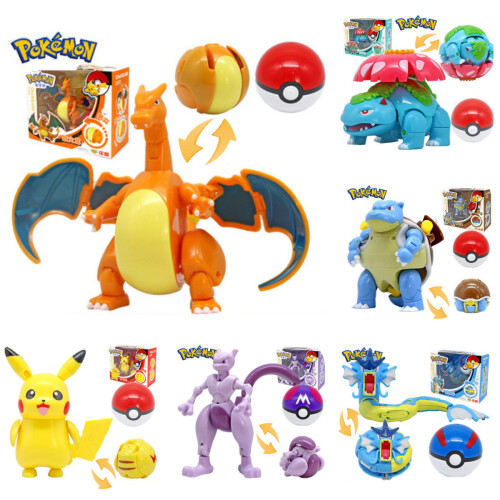 Ball Transformer Toy Set Decoration Gifts Kids Collection Mewtwo