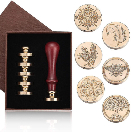 Wax Kit,wax Stamp Kit,with Stamp And Spoon,6 S on OnBuy