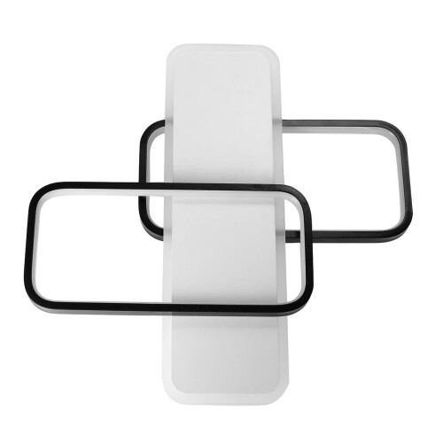 (3 Colors Light 220V) 24W Modern LED Ceiling Light Rectangle Fixtures ...