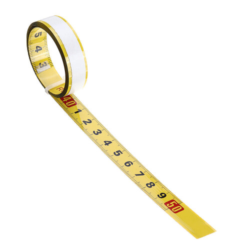 (2M-0) Self Adhesive Metric Ruler Miter Track Tape Measure Steel Miter ...