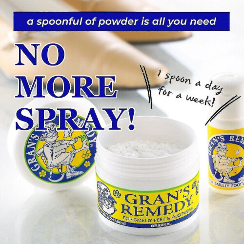 Gran"s Remedy Shoe Deodorizer Powder And Foot Odor Eliminator(cooling ...