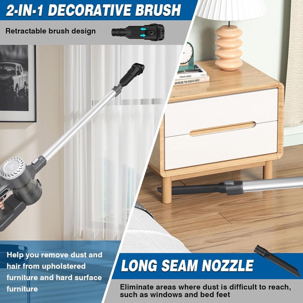 Cordless Upright Handheld Stick Vacuum Cleaner 6 in 1 Hoover ...