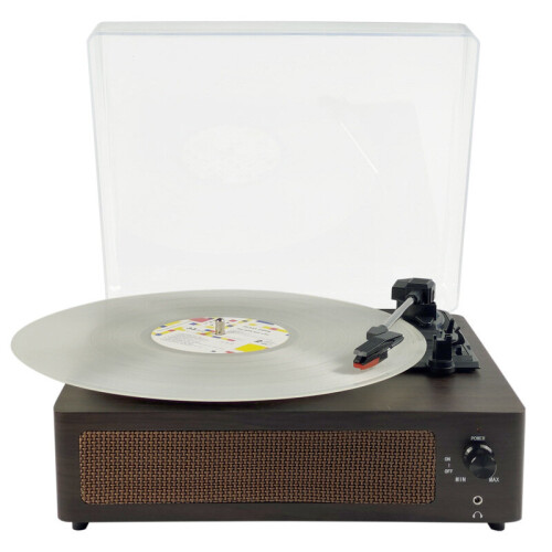 Wooden simple retro gramophone, wireless bluetooth vinyl record player ...