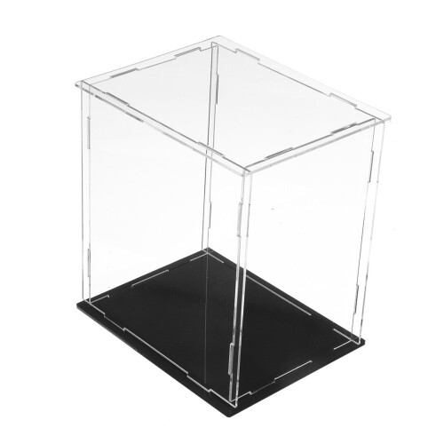 Clear Acrylic Plastic Display Case Perspex Box Dustproof Transparent 4 Type on OnBuy