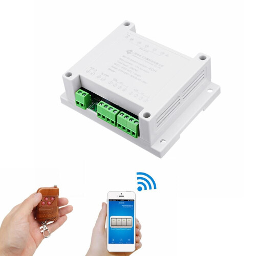 AC 220V 10A Control Smart Switch Point Remote Relay 4 Channel WiFi ...