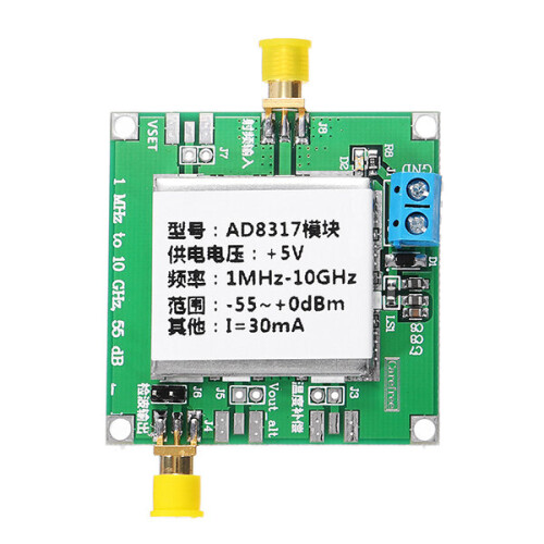 DC5V AD8317 Module RF Power Meter Logarithmic Detector Power Controller Signal Amplifier Fm HF ...