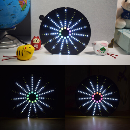 Geekcreit LED Circular Audio Visualizer Music Spectrum Display DIY Kit ...