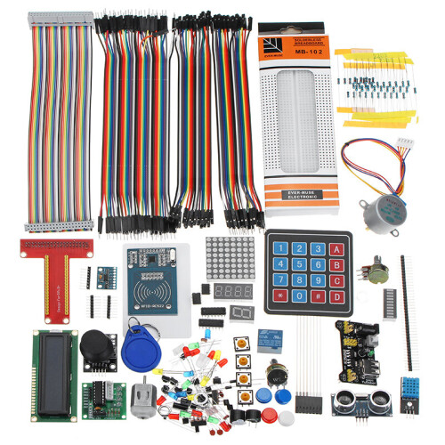 LCD1602 Breadboard DuPont Cable RFID Starter Learning Kit For Raspberry Pi For For Geekcreit ...